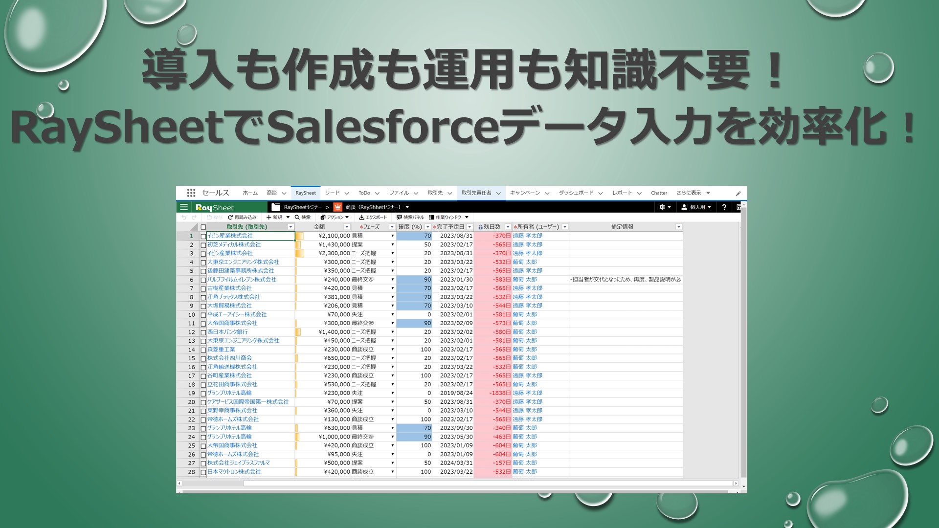 導入も作成も運用も知識不要！RaySheetでSalesforceのデータ入力を効率化！ - RayKit活用ブログ-SalesforceとExcelのイイトコドリ-